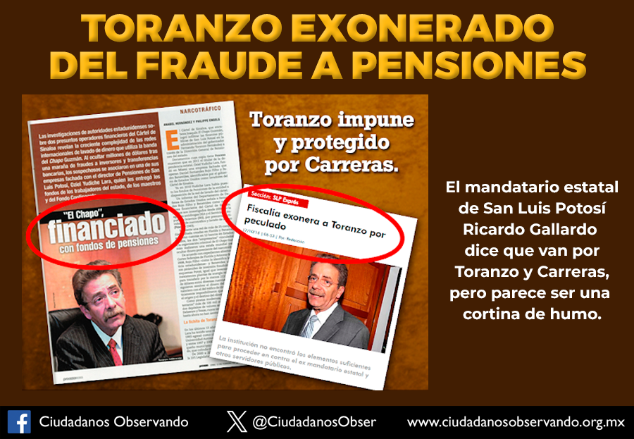 Fernando Toranzo exonerado por fraude a pensiones :: Ciudadanos Observando