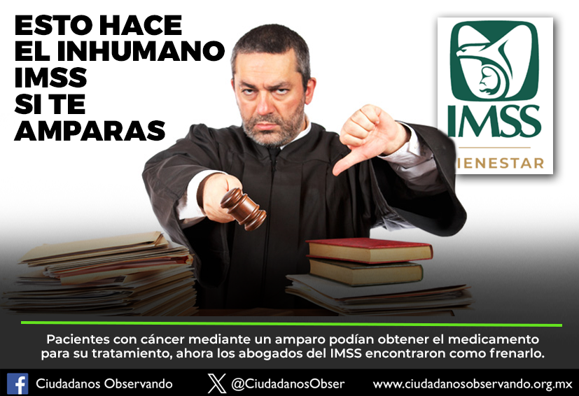 Esto hace el inhumano IMSS si te amparas :: Ciudadanos Observando